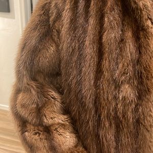 yudofsky | Jackets & Coats | Vintage Dark Pastel Mink Long Coat | Poshmark